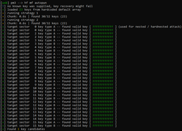 Cracking Mifare 1k Rfid Cards With The Proxmark3 8093